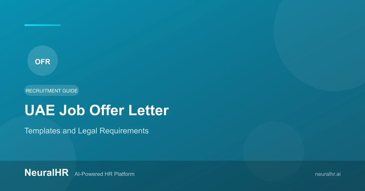 UAE Job Offer Letter Guide: Templates & Legal Requirements 2026 | NeuralHR
